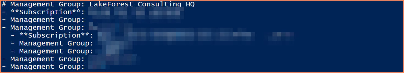 Visualizing Azure Management Group Hierarchies with PowerShell and Markdown | Kaido Järvemets