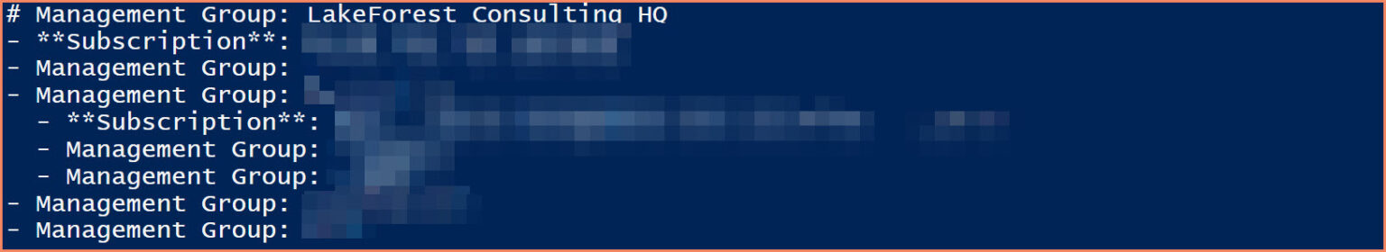 Visualizing Azure Management Group Hierarchies with PowerShell and Markdown | Kaido Järvemets
